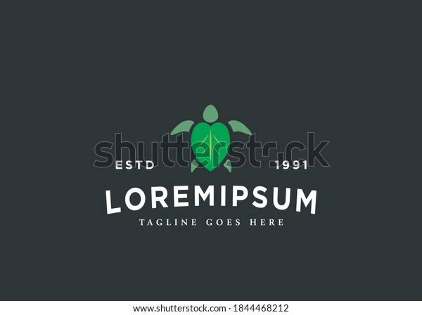 Turtle Logo Design Inspiration Save Turtle Stock Vector (Royalty Free ...