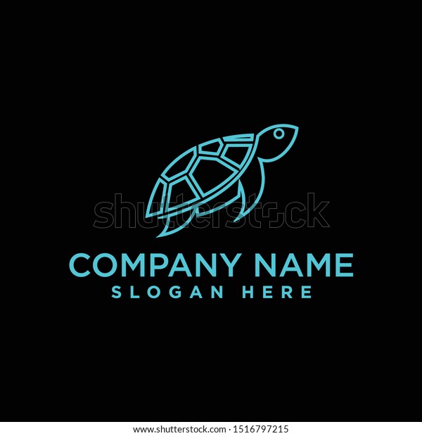 Turtle Logo Design Template Inspiration Vector Stock Vector (Royalty ...