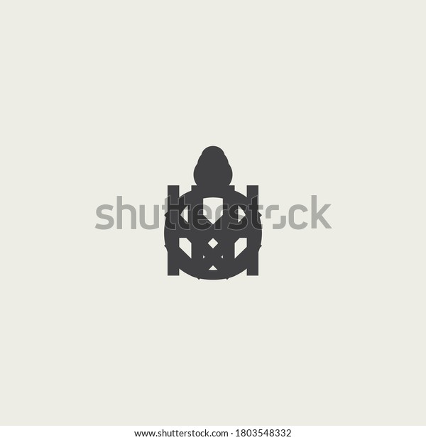 Turtle Logo Simple Black Outline Stock Vector (Royalty Free) 1803548332 ...