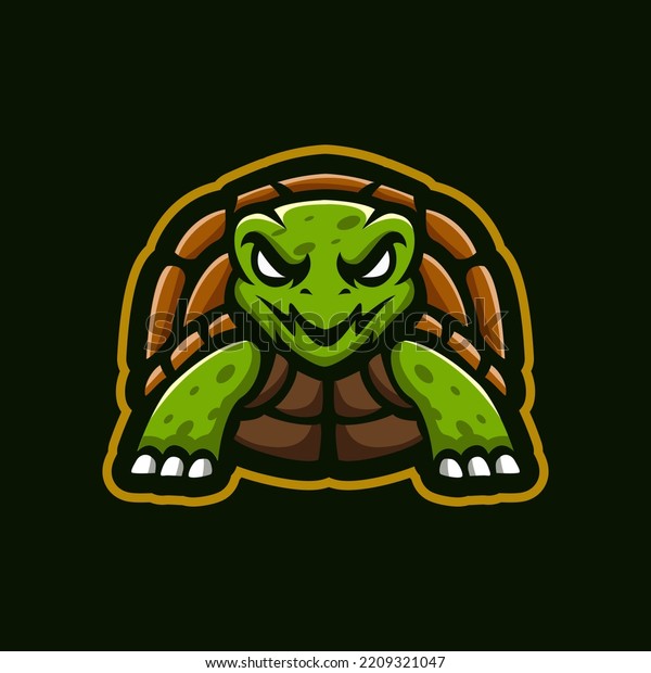 Turtle Mascot Logo Gaming Illustration Vector Stock Vector (Royalty ...