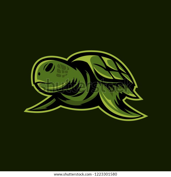Turtle Sport Logo Illustration Stock Vector (Royalty Free) 1223301580 ...