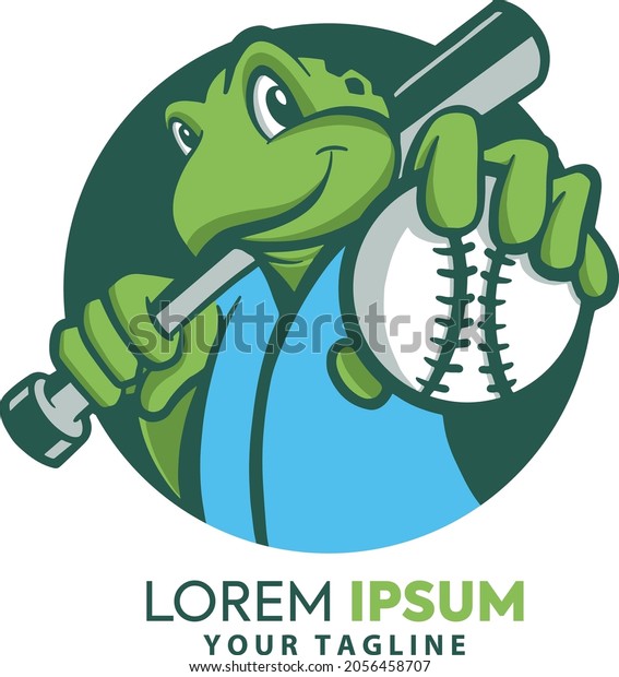 Turtle Sport Mascot Logo Design Stock Vector (Royalty Free) 2056458707 ...
