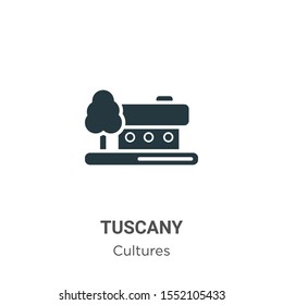 Tuscany Vector Icon On White Background Stock Vector (Royalty Free ...