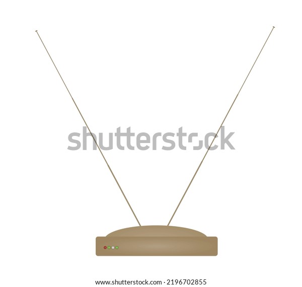 Tv Antenna Icon Vector Illustration Stock Vector (Royalty Free ...