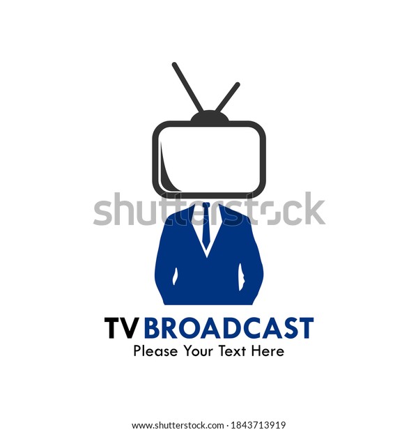 Tv Broadcast Logo Template Illustration Stock Vector (Royalty Free ...