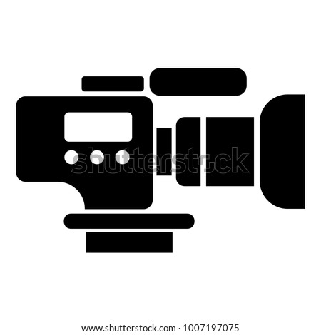 Tv Camera Icon Simple Illustration Tv 스톡 벡터(사용료 없음) 1007197075 ...