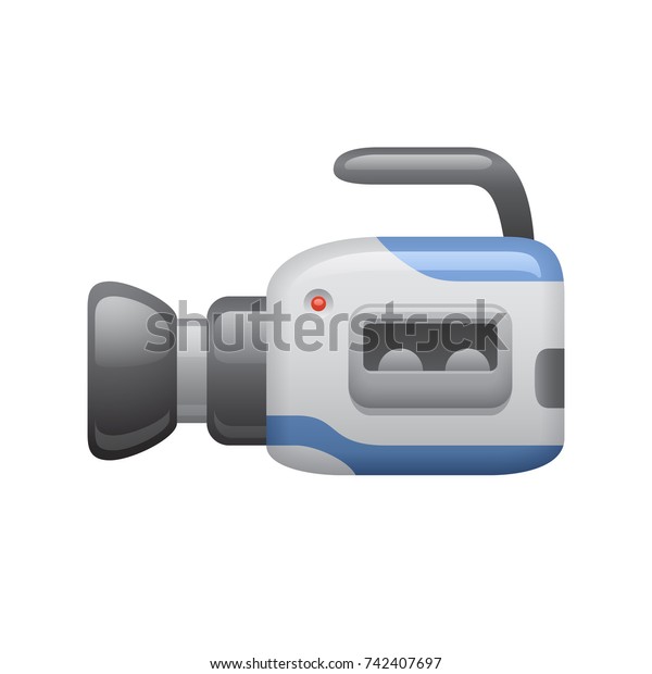 Tv Camera Realistic Icons Collection Professional Stock Vector (Royalty ...