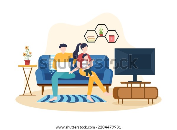Tv Channel Template Hand Drawn Cartoon Stock Vector (Royalty Free ...
