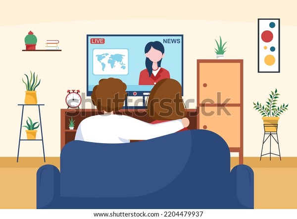Tv Channel Template Hand Drawn Cartoon Stock Vector (Royalty Free ...