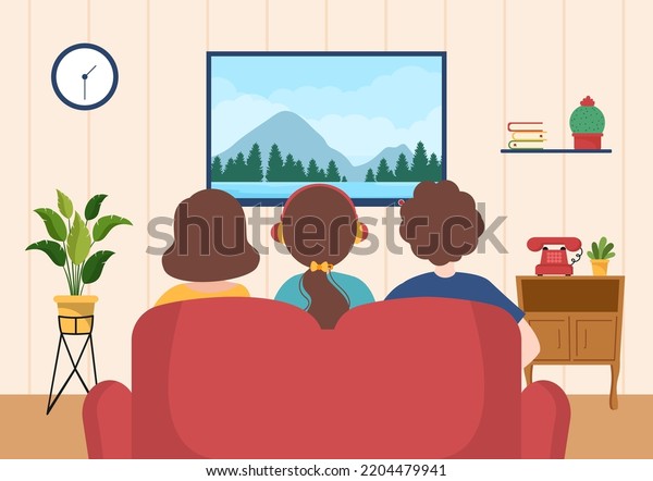 Tv Channel Template Hand Drawn Cartoon Stock Vector (Royalty Free ...