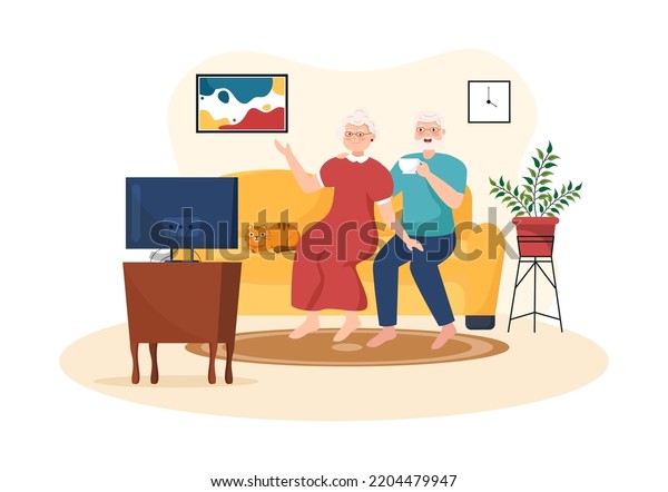 Tv Channel Template Hand Drawn Cartoon Stock Vector (Royalty Free ...