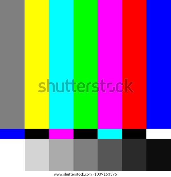 Tv Color Bars Signal Vector Stock Vector (Royalty Free) 1039153375 ...