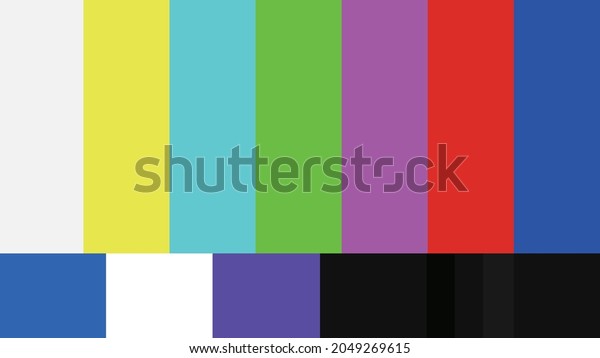 Tv Color Code Color Bar Smpte Stock Vector (Royalty Free) 2049269615 ...