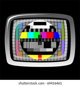 Tv Color Test Pattern Test Card: vector de stock (libre de regalías ...
