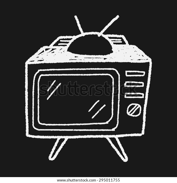 Tv Doodle Stock Vector (Royalty Free) 295011755 | Shutterstock
