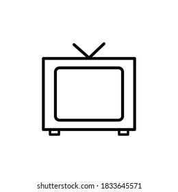 Tv Icon Line Style Vector Your Stock Vector (Royalty Free) 1833645571 ...