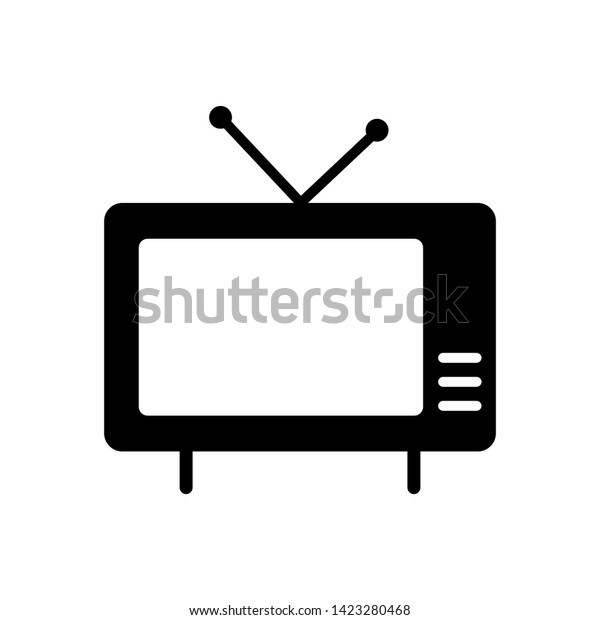 Tv Icon Trendy Flat Style Isolated Stock Vector (Royalty Free ...