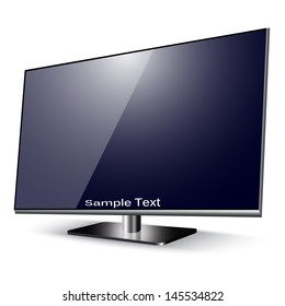 Tv Lcd Led Vector Illustration: vector de stock (libre de regalías ...