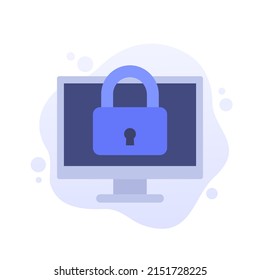 Tv Lock Vector Illustration Stock Vector (Royalty Free) 2151728225 ...
