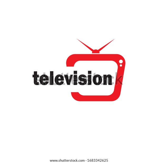 Tv Logo Design Media Technology Symbol Stock Vector (Royalty Free ...