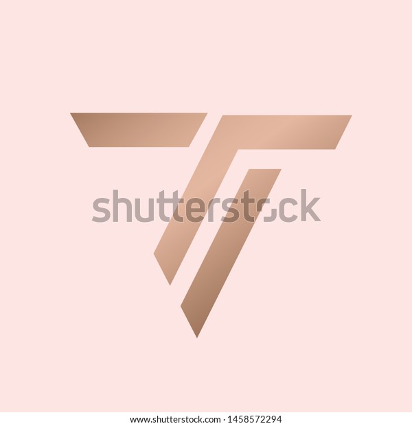 Tv Monogramletter T Letter V Logotypographic Stock Vector (Royalty Free ...
