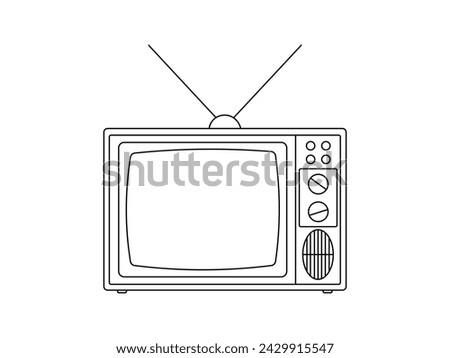 Television Outline | Free download on ClipArtMag