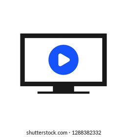Tv Play Icon Stock Vector (Royalty Free) 280761437