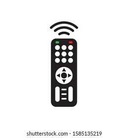Tv Remote Icon Flat Style Vector Stock Vector (Royalty Free) 1585135213 ...