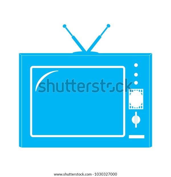 Tv Retro Blue Screen: เวกเตอร์สต็อก (ปลอดค่าลิขสิทธิ์) 1030327000 ...