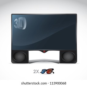 Tv Screen Design Vector Illustration Stock Vector (Royalty Free ...