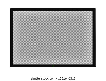 New Version Realistic Tv Front View Stock Vector (Royalty Free ...