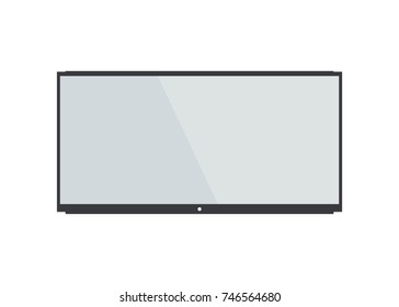 Tv Screen Icon On Wall Vector Stock Vector (Royalty Free) 746564680