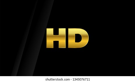 Tv Screen Presenting Golden Text Hd Stock Vector (Royalty Free ...