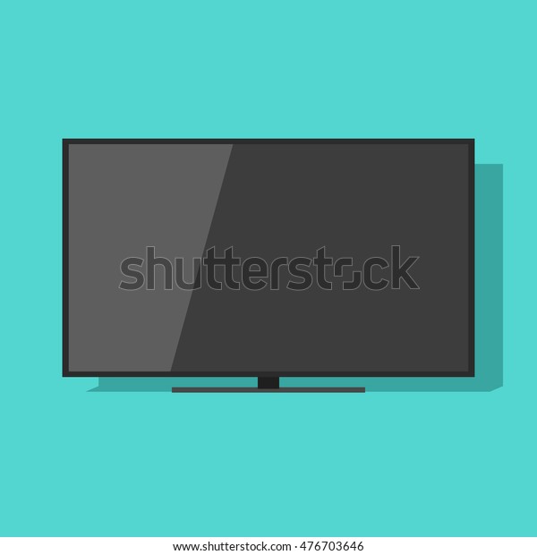 Tv Screen Vector Illustration Isolated On Stock Vector (Royalty Free ...