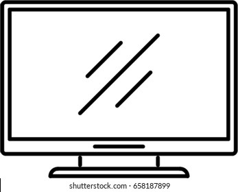 Tv Set Outline Icon Stock Vector (Royalty Free) 658187899 | Shutterstock