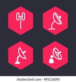Tv Signal Vector Icons Stock Vector (Royalty Free) 495116161