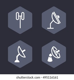 Tv Signal Vector Icons Stock Vector (Royalty Free) 495116161