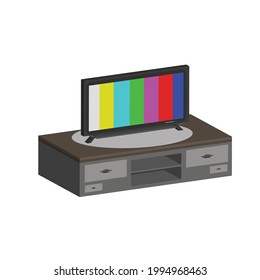 Tv Television Lcd Screen Desk 3d Stock Vector (Royalty Free) 1994968463 ...