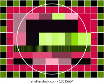 Tv Transmission Test Card Stock Vector (Royalty Free) 18315664 ...