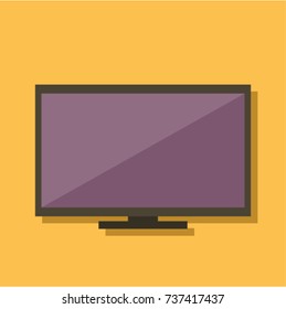 Tv Vector Flat Illustration Poster Stock Vector (Royalty Free ...