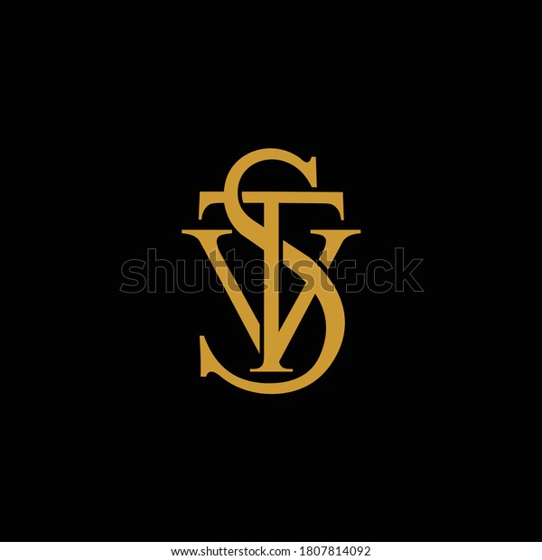 Tvs Monogram Logo Stv Lettering Logo Stock Vector (Royalty Free ...