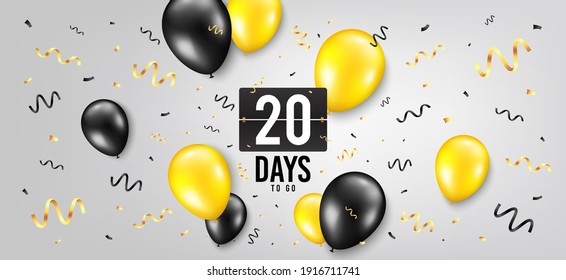 887 Countdown 20 days Images, Stock Photos & Vectors | Shutterstock