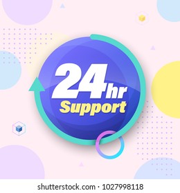 Twenty Four Supporter Banner Circle Arrow Stock Vector (Royalty Free ...