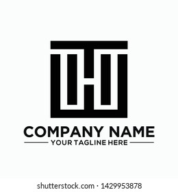 Twh Th Simple Logo Business Company Stock Vector (Royalty Free ...