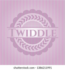 Twiddle Realistic Pink Emblem Vector Illustration Stock Vector (Royalty ...