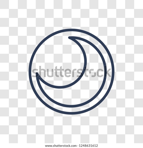 Twilight Icon Trendy Linear Twilight Logo Stock Vector (Royalty Free ...