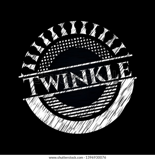 Twinkle Written On Chalkboard Vector Illustration Stock Vector (Royalty ...