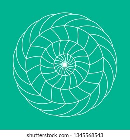 Twirling Spin Circle Circular Geometric Pattern Stock Vector (Royalty ...