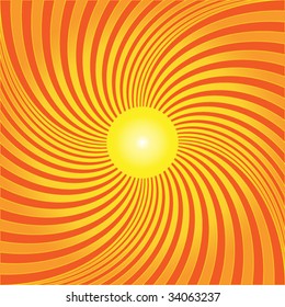 Twisted Hot Summer Sun Stock Vector (Royalty Free) 34063237 | Shutterstock