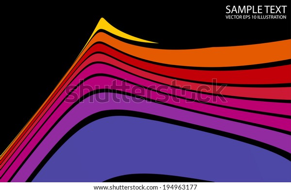 Twisted Web Abstract Colorful Background Illustration Stock Vector ...